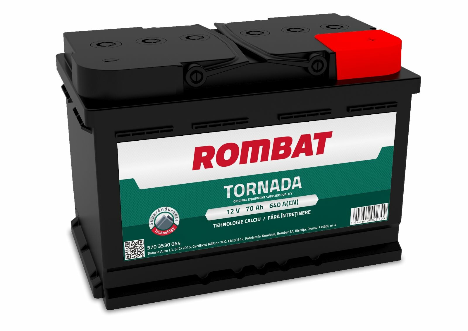 Baterie Auto ROMBAT TORNADA 70 Ah - Neobat.ro