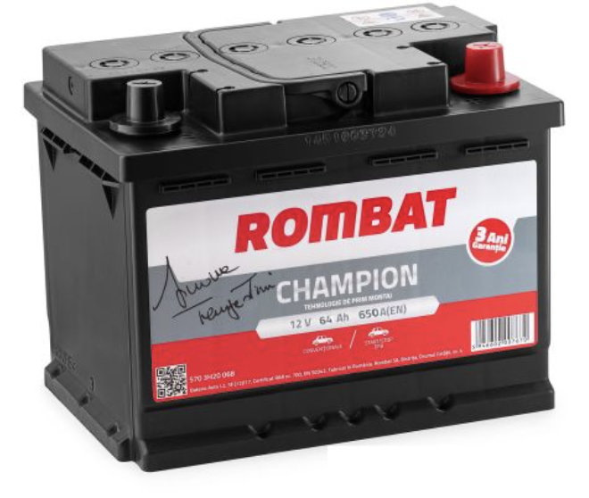 Baterie Auto ROMBAT Champion EFB 12V 64Ah - Neobat.ro