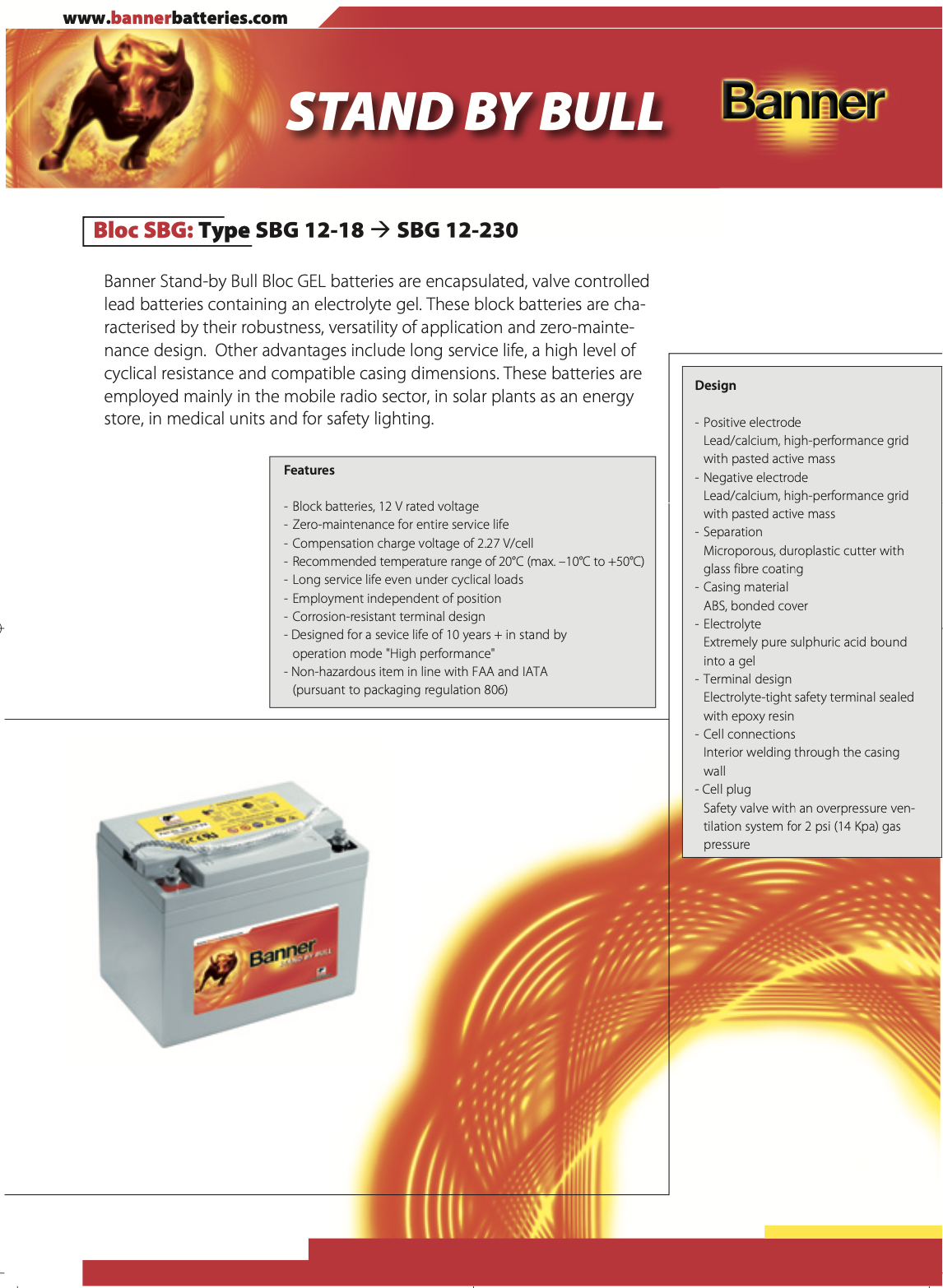 Baterie BANNER Stand by Bull Bloc Gel 12V 100AH - Neobat.ro
