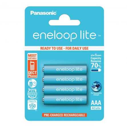 Acumulatori Eneloop AAA R3 550mAh, 4 Buc. - Neobat.ro